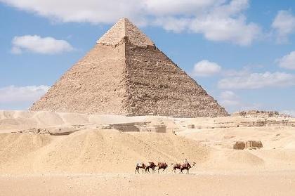 The White Pyramid of King Amenemhat II In Dahshur, Giza - Main ...